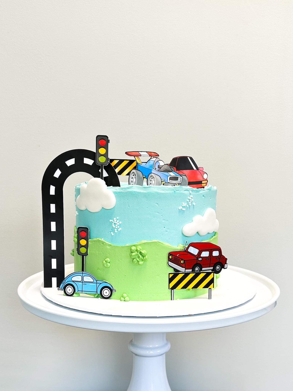 Cartoon cars taarttopper - Caketoppers.be